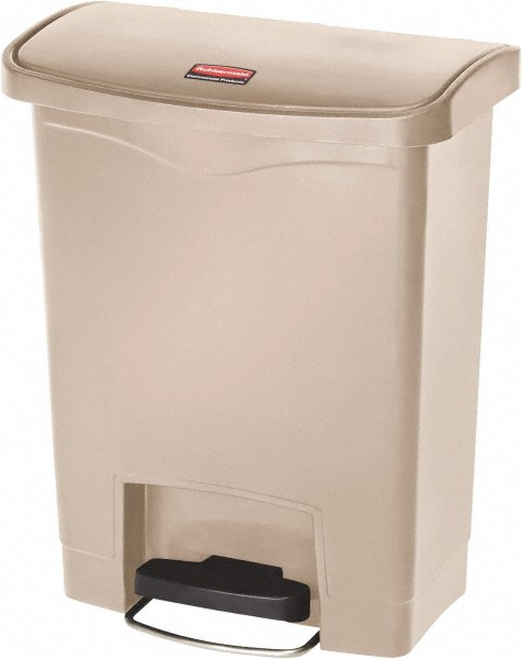 Rubbermaid - STREAMLINE Plastic Front Step Step-On-Trash/Garbage Can ...