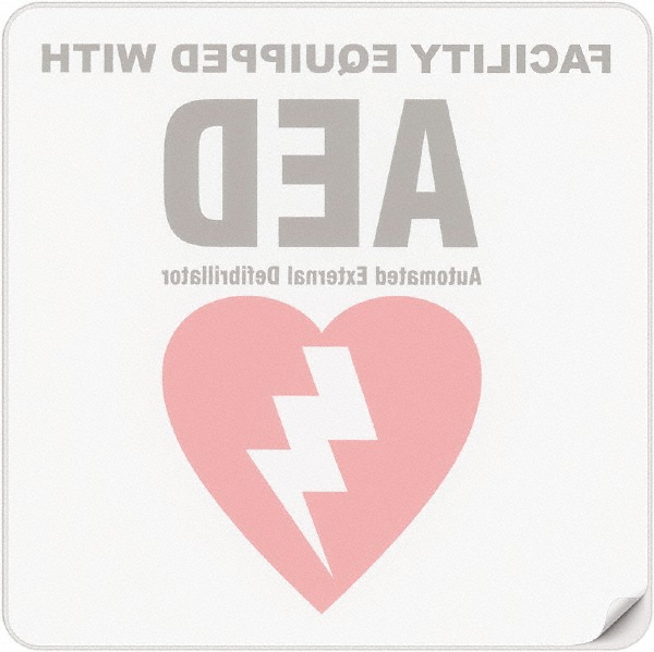 Defibtech - "AED", 5" Long x 3" Wide, Rigid Plastic Safety Sign ...