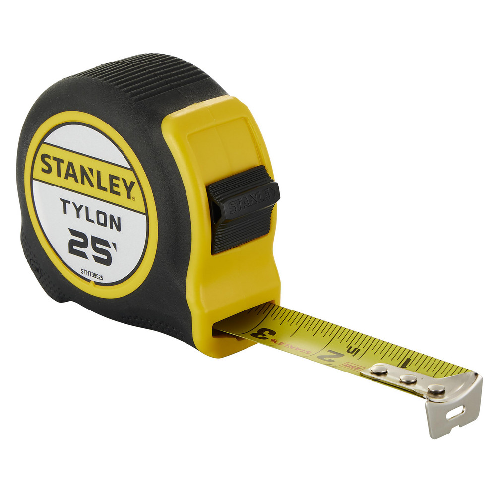 Stanley - Tape Measures: Length Ft.: 25.000; Graduation (Inch): 1/16 ...