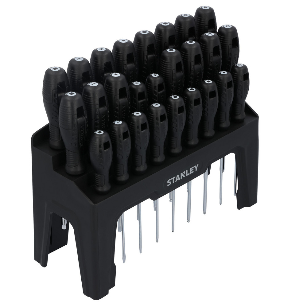 Stanley - Screwdriver Sets: Screwdriver Types Included: Slotted, Torx ...
