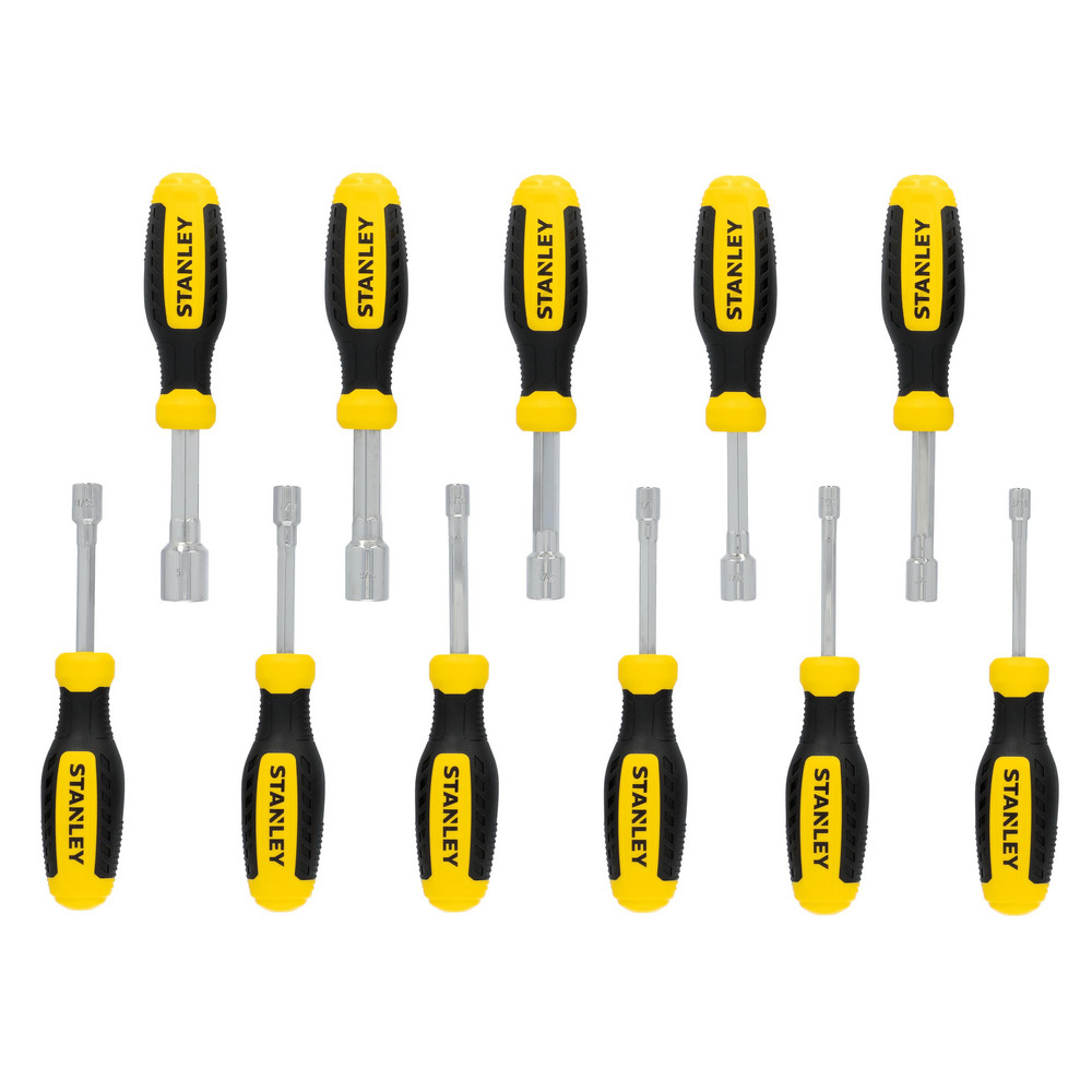 Stanley - Nut Driver Sets: Drive Size: 9/16, 7/16, 1/2, 3/16, 1/4, 5/16 ...