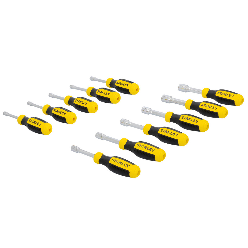 Stanley - Nut Driver Sets: Drive Size: 9/16, 7/16, 1/2, 3/16, 1/4, 5/16 ...