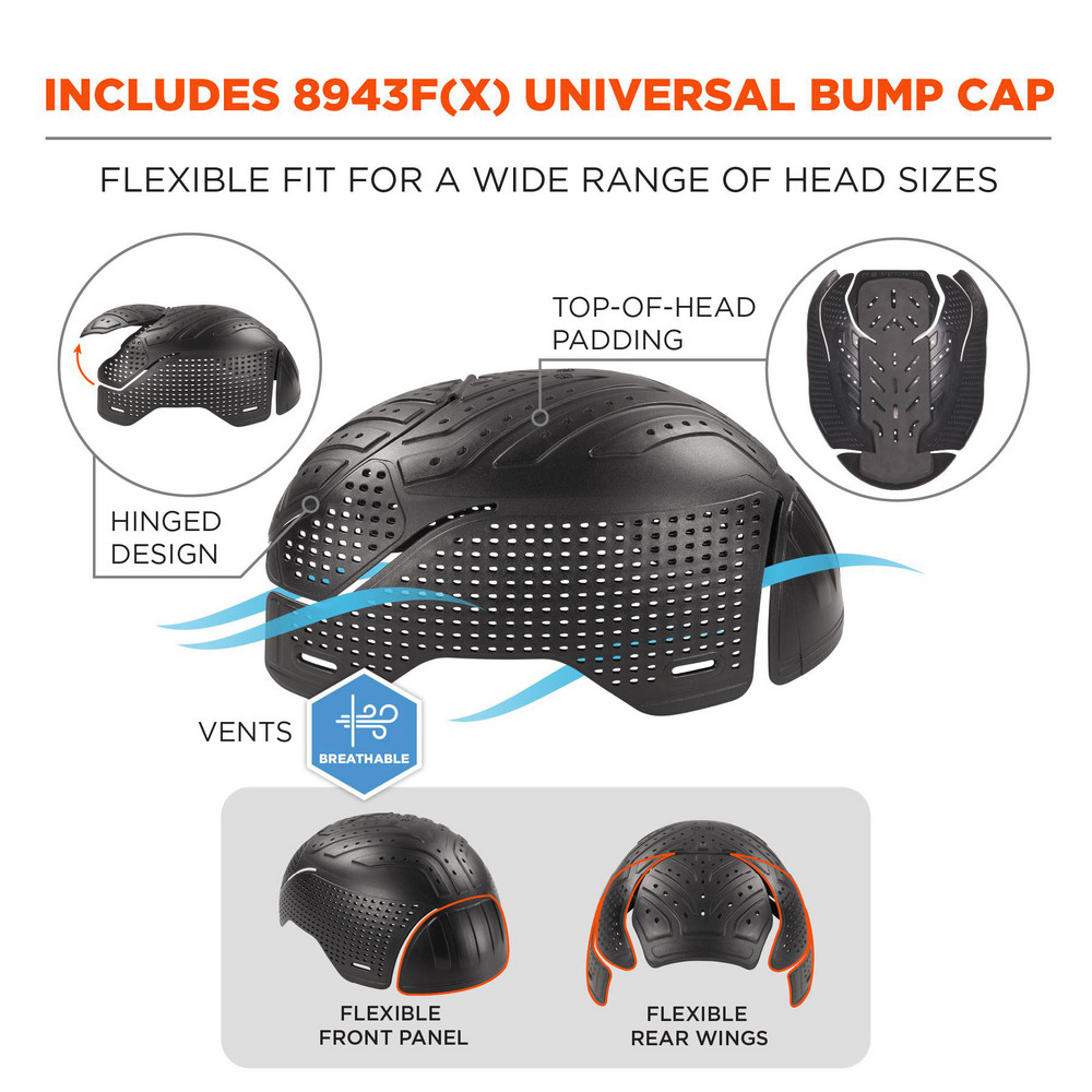 Ergodyne - Bump Caps: Bump Cap Type: Bump Cap with Insert; Type: Beanie ...