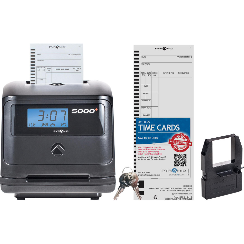 Pyramid - Time Clock: Auto Totaling, Model 5000 | MSC Direct