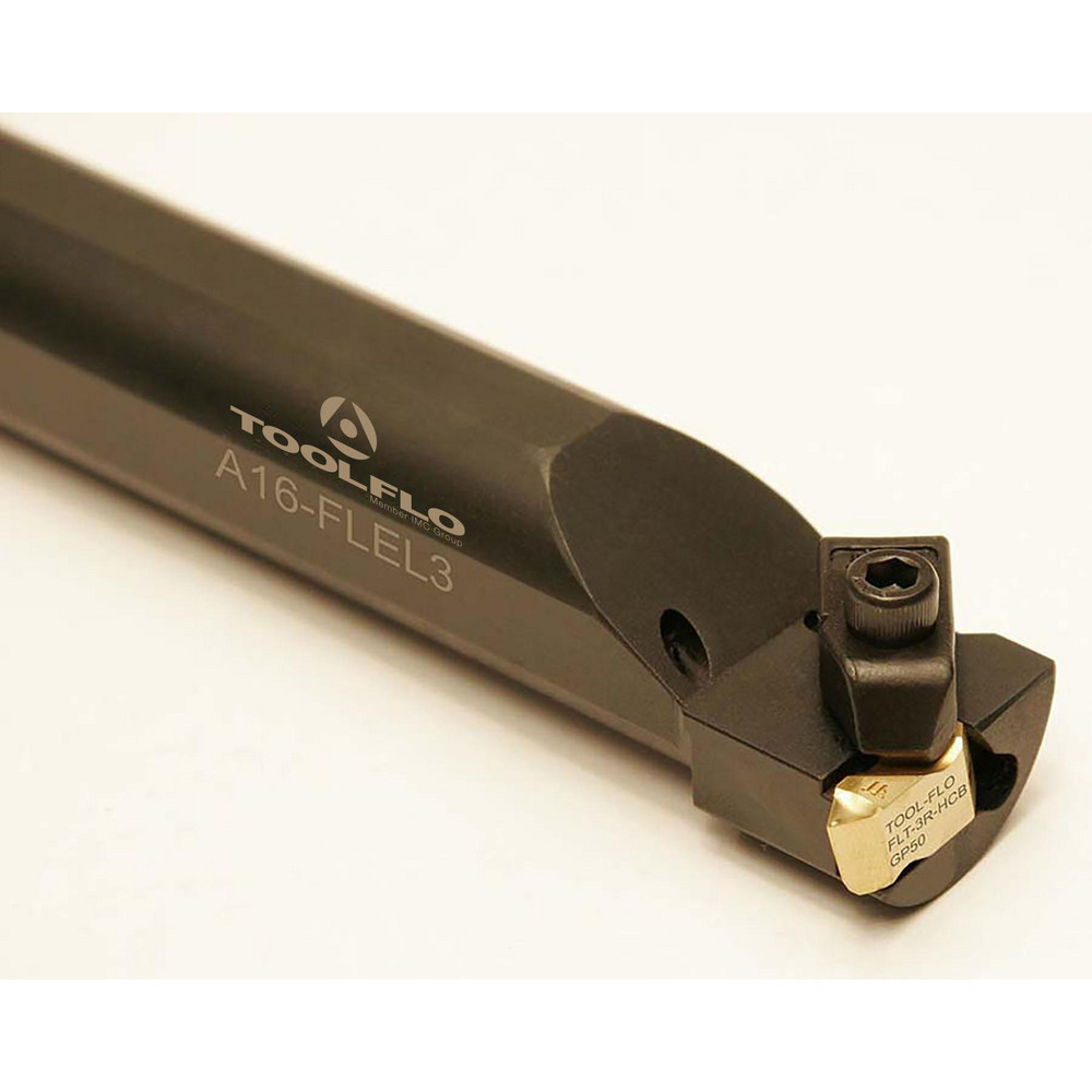 Tool-Flo - Indexable Threading Toolholder: Internal, Left Hand, 25 x 25 ...