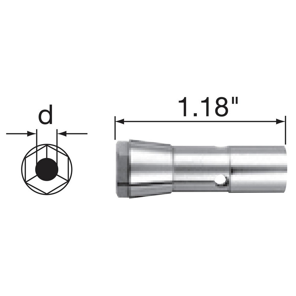Nakanishi - High-Speed Spindle Accessory: Collet, Series CHR-3.175 ...