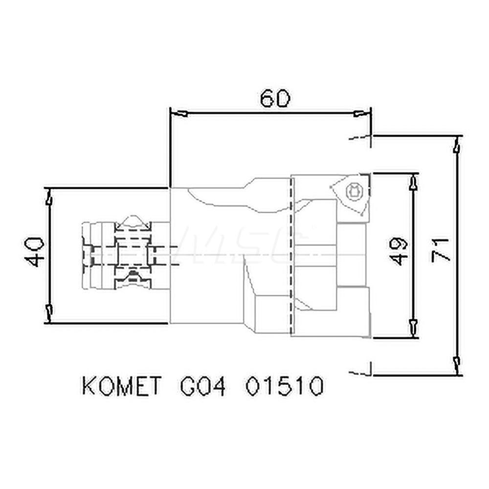 Komet - Boring Head: 40 mm Body Dia, Manual | MSC Direct