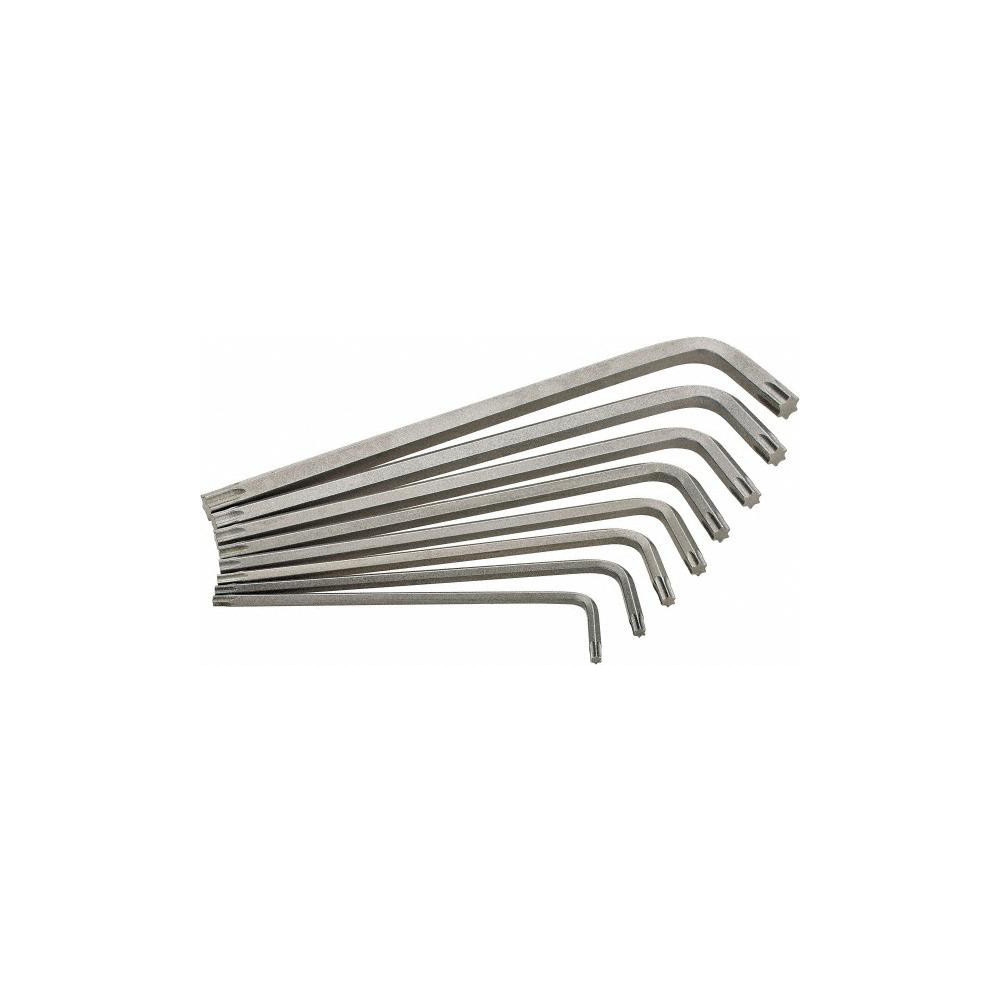 Paramount - Torx Key Set: 8 Pc, L-Key Handle, T9 to T40 | MSC Direct