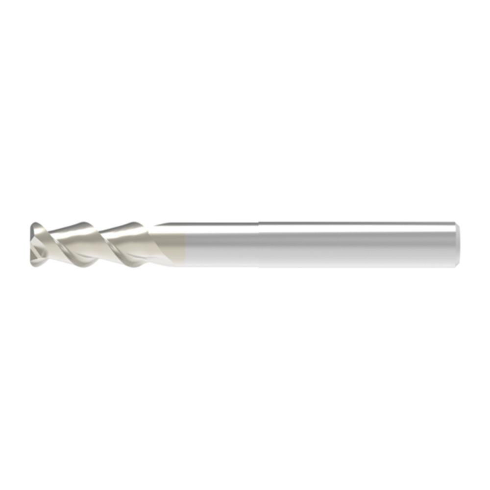 WNT - Corner Radius End Mill: 3.00 mm Dia, 8.00 mm LOC, 0.30 mm Radius ...