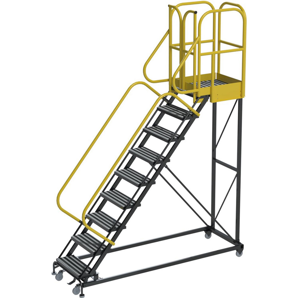 Ballymore - Steel Locking Rolling Ladder: Type Type IAA, 90" Platform ...