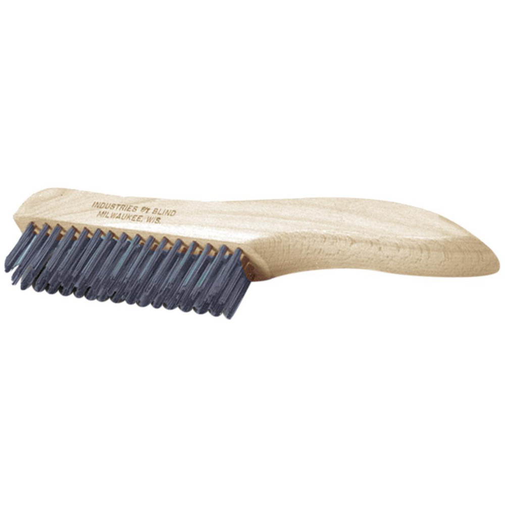 AbilityOne - Scratch Brush: 2 Row, 1 Column, Stainless Steel | MSC Direct