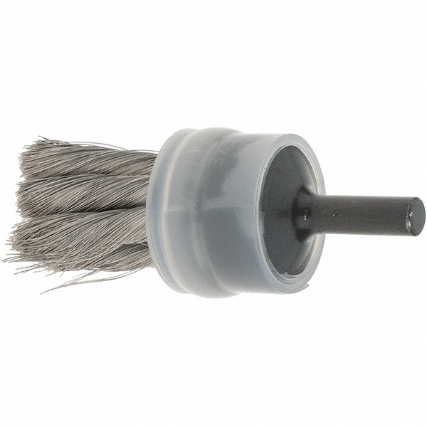 Osborn - End Brushes: 3/4" Dia, Stainless Steel, Knotted Wire | MSC Direct