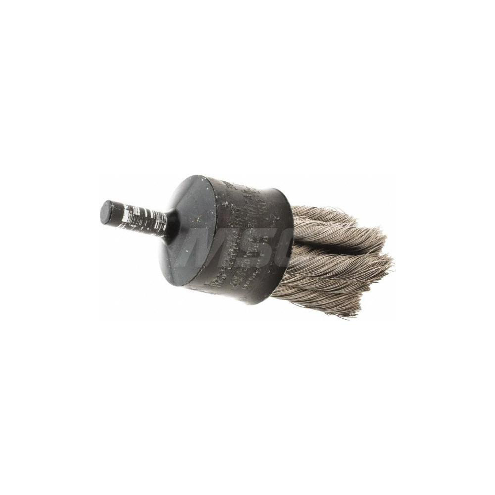 Osborn - End Brushes: 1" Dia, Stainless Steel, Knotted Wire | MSC Direct