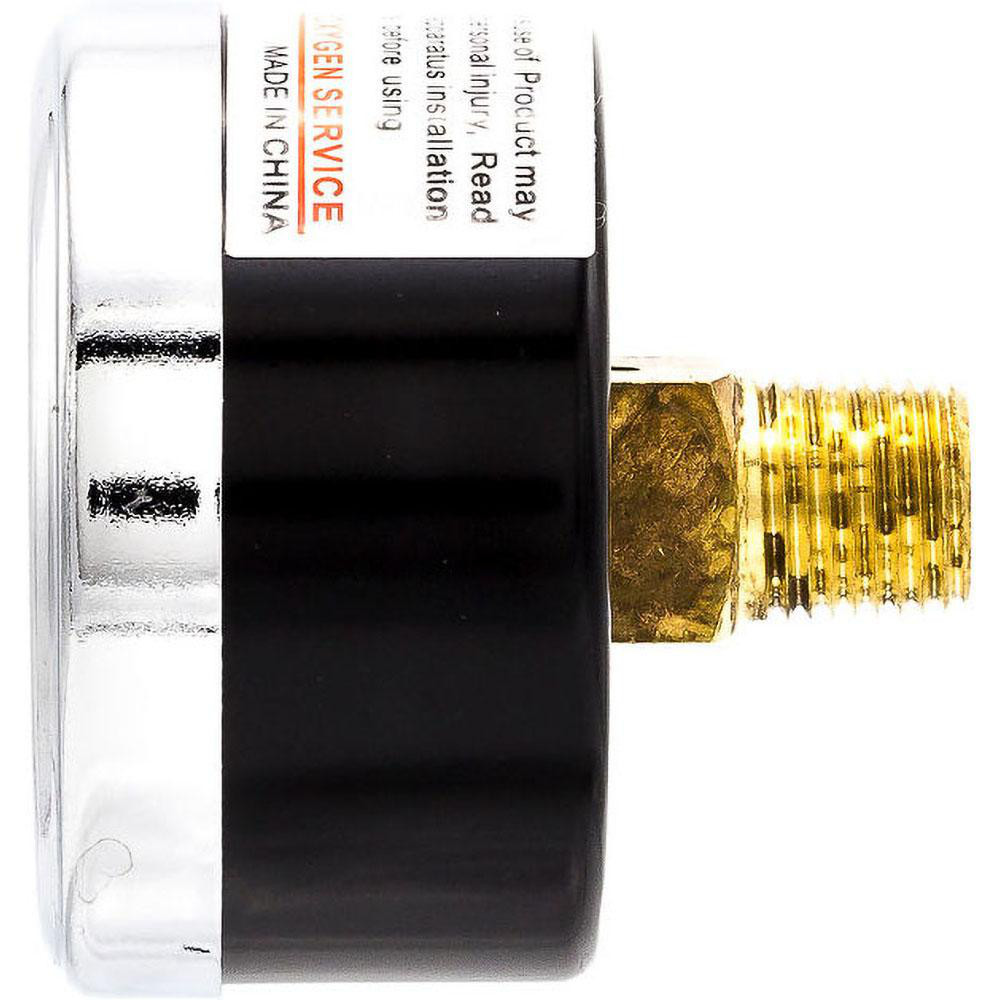 PIC Gauges - Pressure Gauge: 1-1/2" Dial Dia, 0 to 300 psi, 1/8" NPT, Center Back Mount | MSC Direct