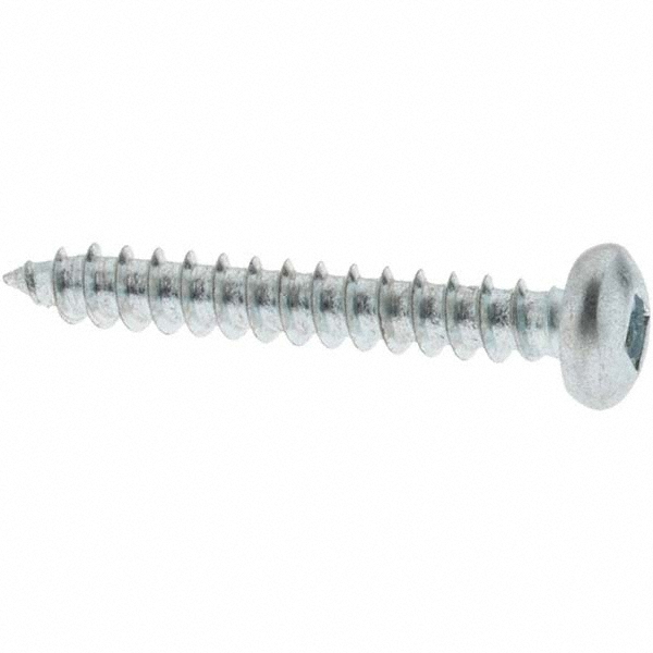 Import - Sheet Metal Screw: #6, Pan Head, Square Drive, 1" Length Under ...