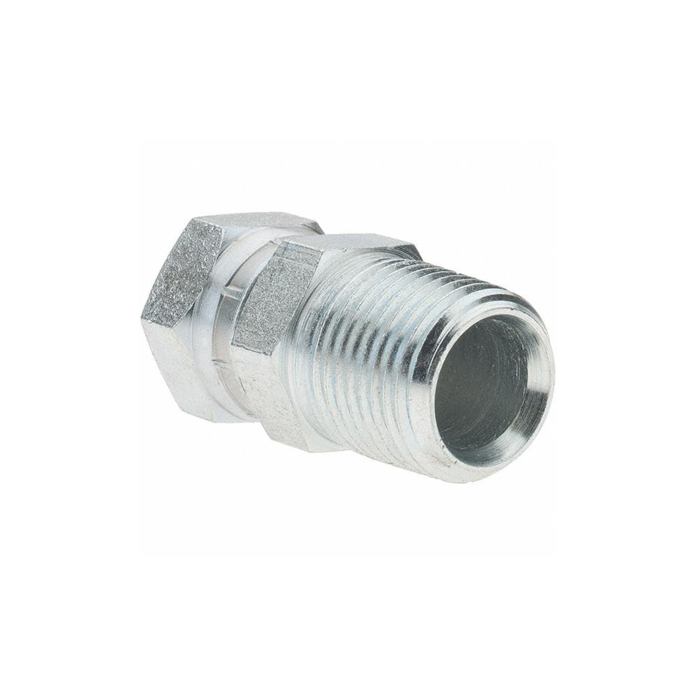 Brennan - Industrial Pipe Straight Swivel Adapter: 1/2-14 Female Thread ...
