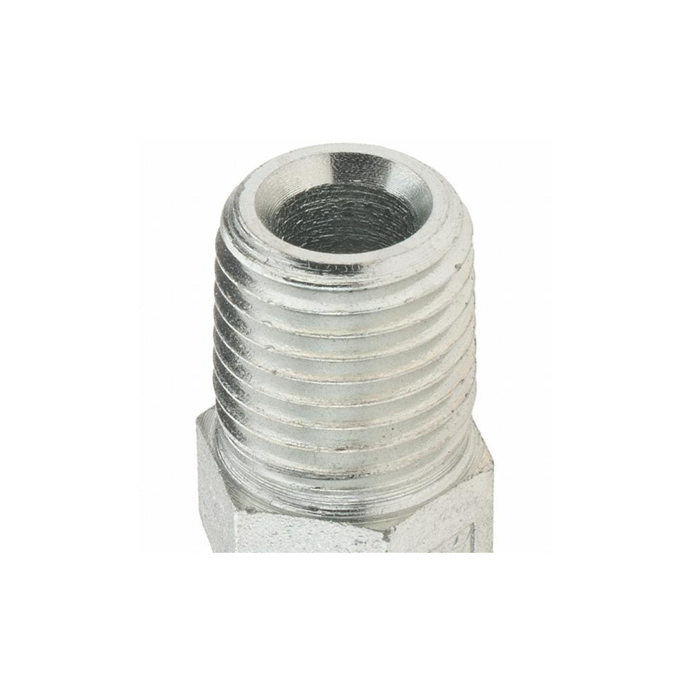 Brennan - Steel Flared Tube Connector: 5/16" OD, 1/2-20 x 1/4-18 Thread ...