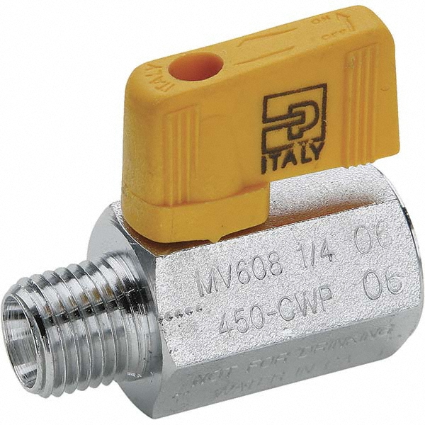 Parker - Miniature Manual Ball Valve: 1/2" Pipe | MSC Direct