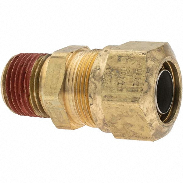Parker - Compression Tube Connector: 3/4" Tube OD, Compression x MNPT ...