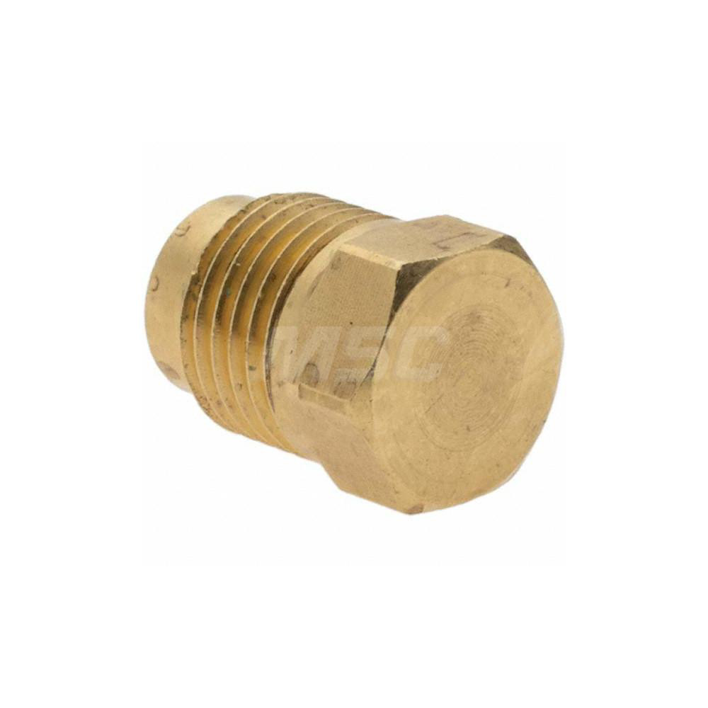 Parker - Brass Flared Tube Plug: 5/16" OD, 1/2-20 Thread, 45 deg Flared ...
