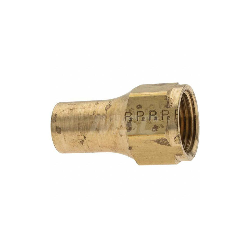 Parker - Brass Flared Tube Nut: 1/2" OD, 3/4-16 Thread, 45 deg Flared Angle | MSC Direct