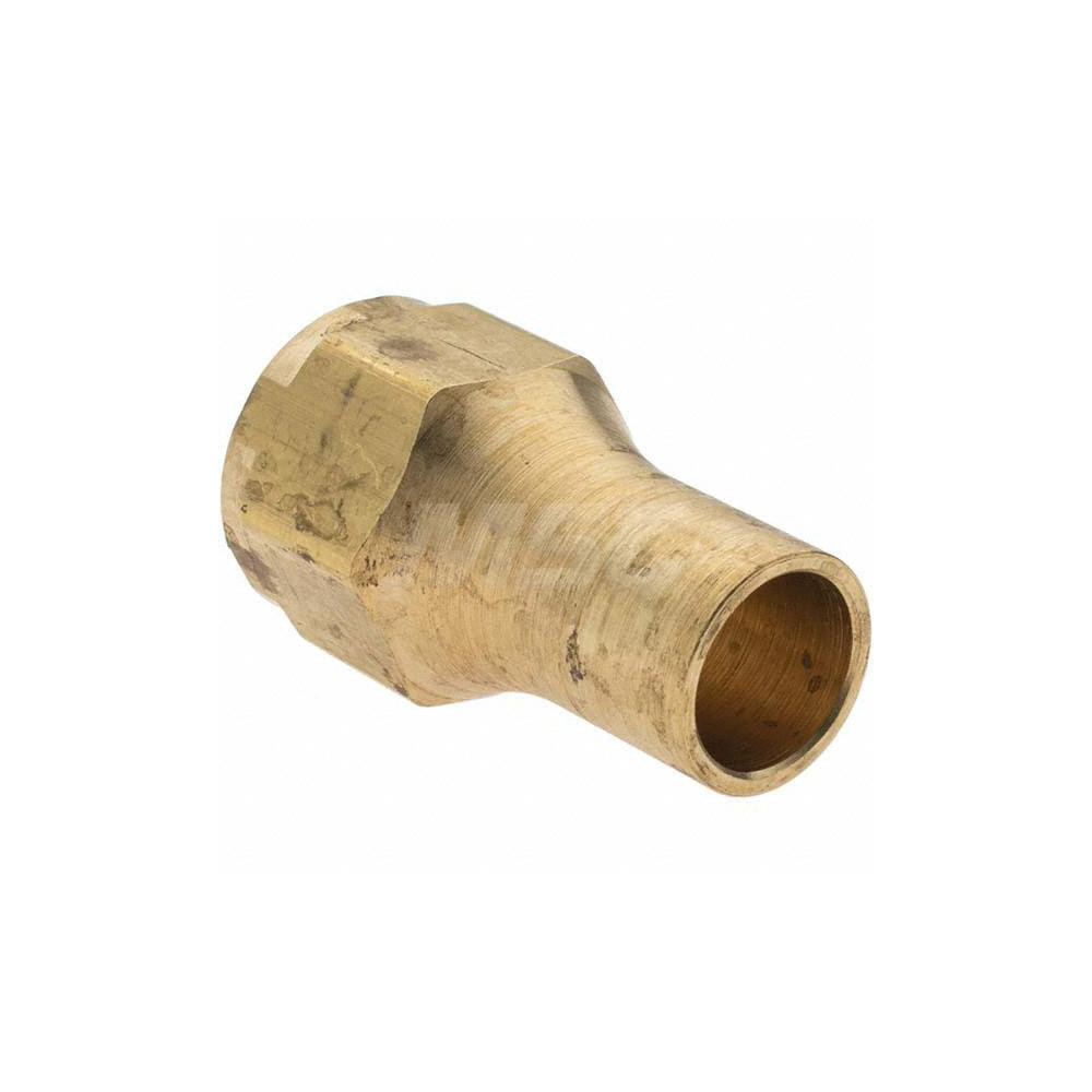 Parker - Brass Flared Tube Nut: 1/2" OD, 3/4-16 Thread, 45 deg Flared ...