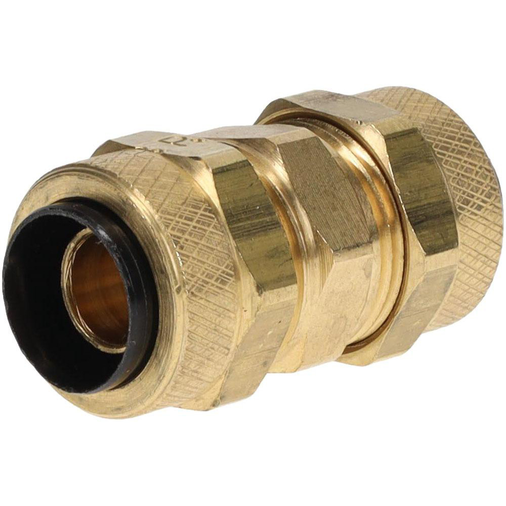 Parker - Compression Tube Union: 1/2" Tube OD, Compression x ...