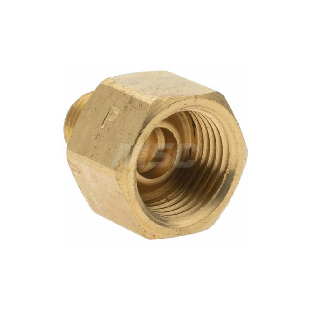 Parker - Brass Flared Tube Connector: 3/8" OD, 45 deg Flared Angle | MSC Direct