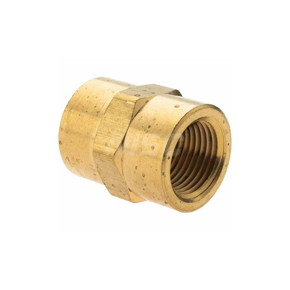 Parker - Industrial Pipe Coupling: 3/8" Female Thread, FNPTF | MSC Direct