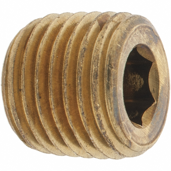 Parker - Industrial Pipe Hollow Hex Plug: 1/4" Male Thread, MBSPP | MSC ...