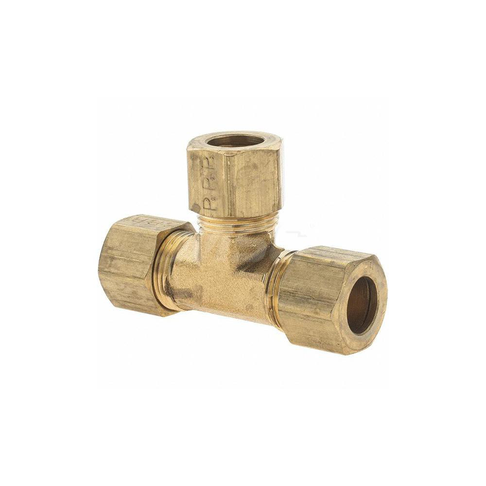 Parker - Compression Tube Union: 9/16-24, 3/8" Tube OD, Compression x ...