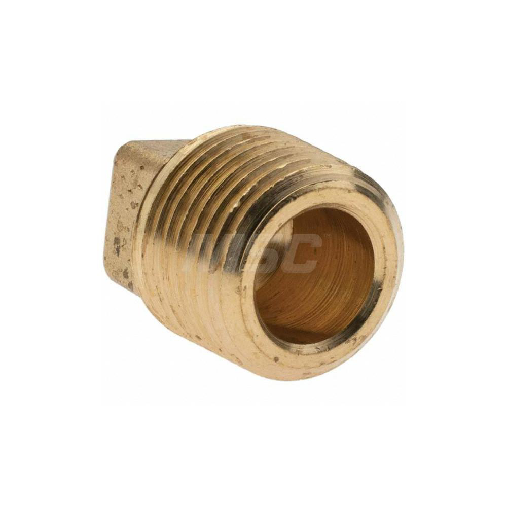 Parker - Industrial Pipe Square Head Plug: 1/2" Male Thread, MNPTF ...