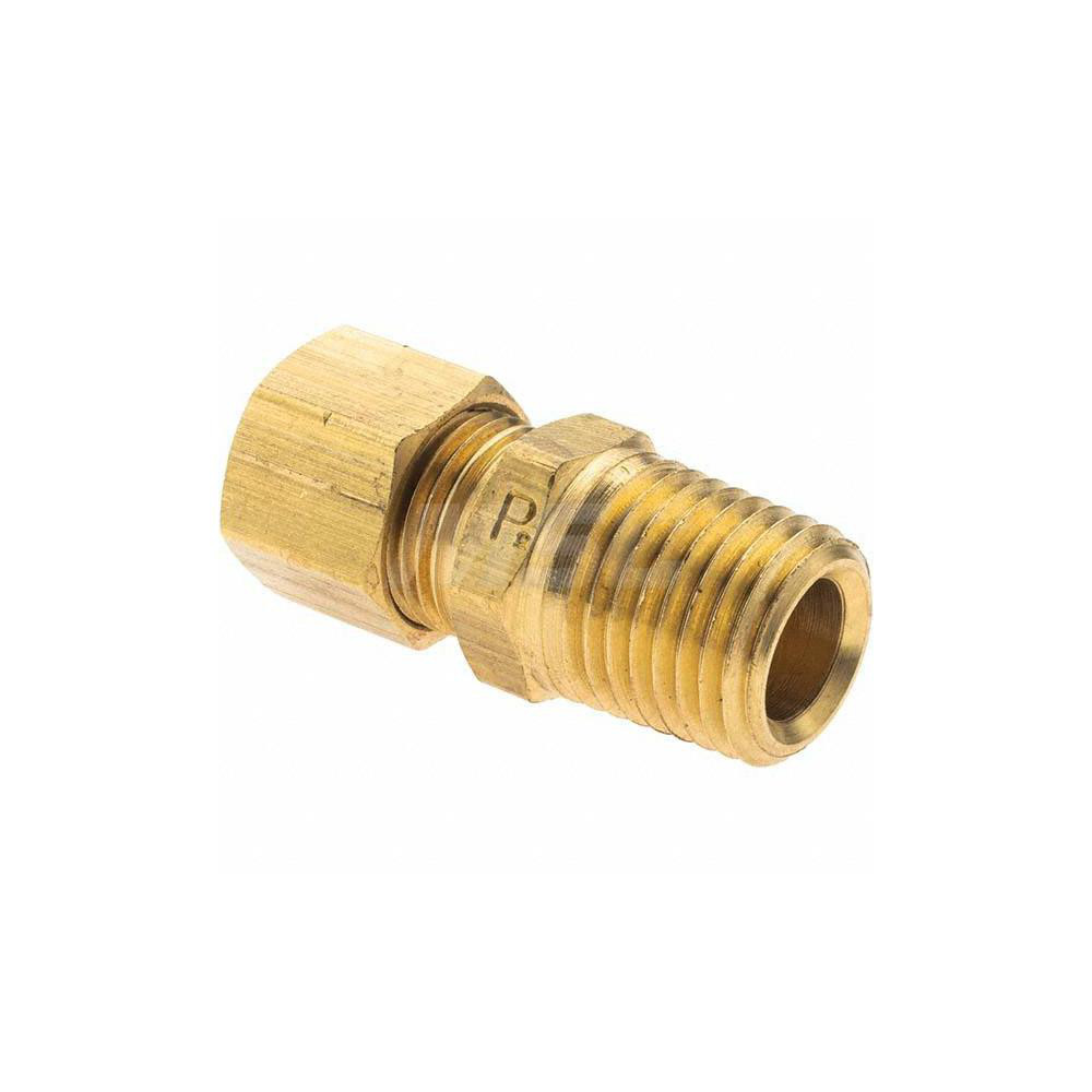Parker - Compression Tube Connector: 1/4-18, 5/16" Tube OD, Compression ...