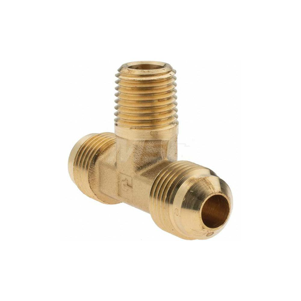 Parker - Flared Tube Male Branch Tee: 3/8" OD, 1/4-18 Thread | MSC Direct