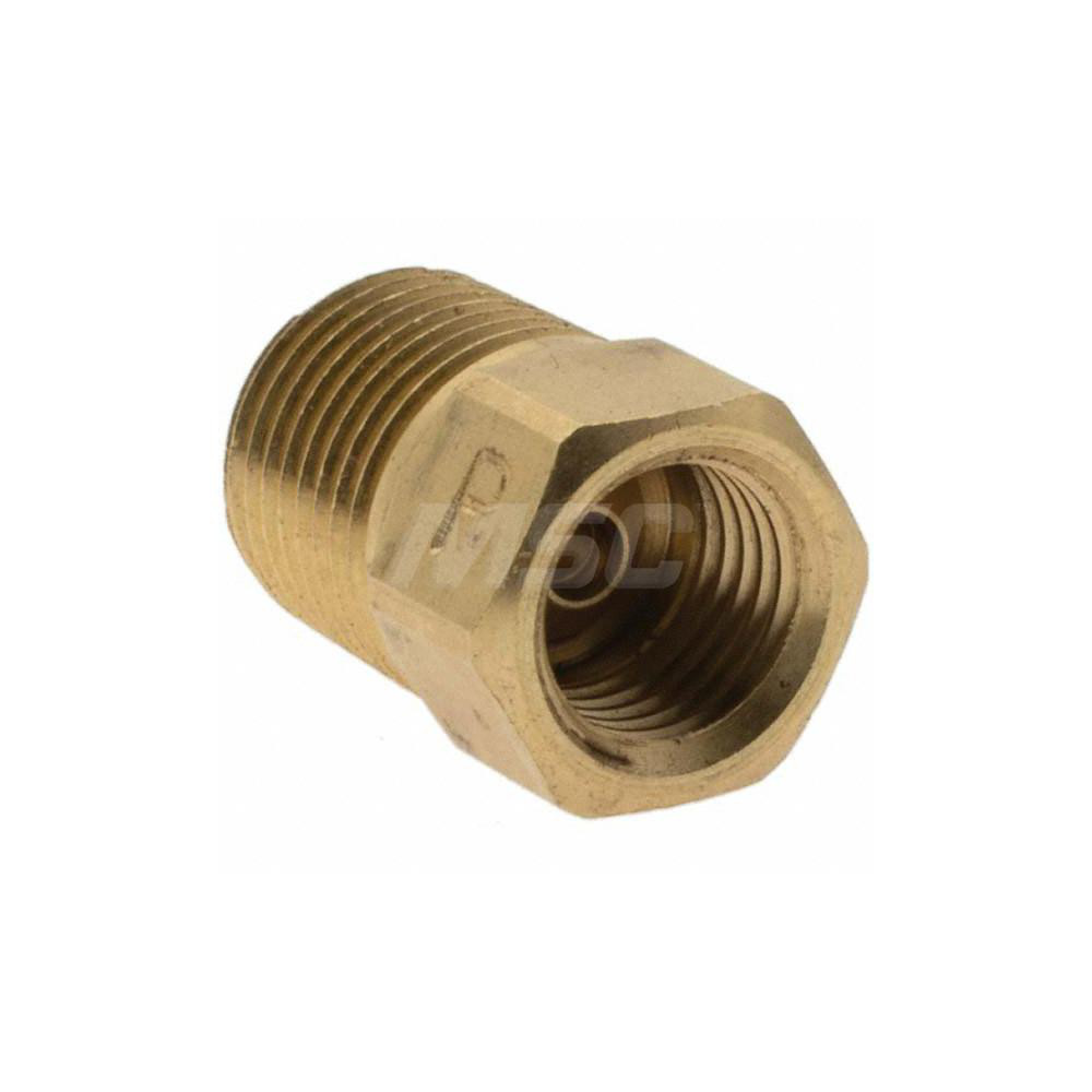 Parker - Brass Flared Tube Connector: 1/8" OD, 45 deg Flared Angle | MSC Direct