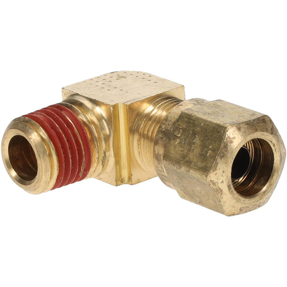 Parker - Compression Tube Male Elbow: 3/8" Tube OD, Tube x Compression ...