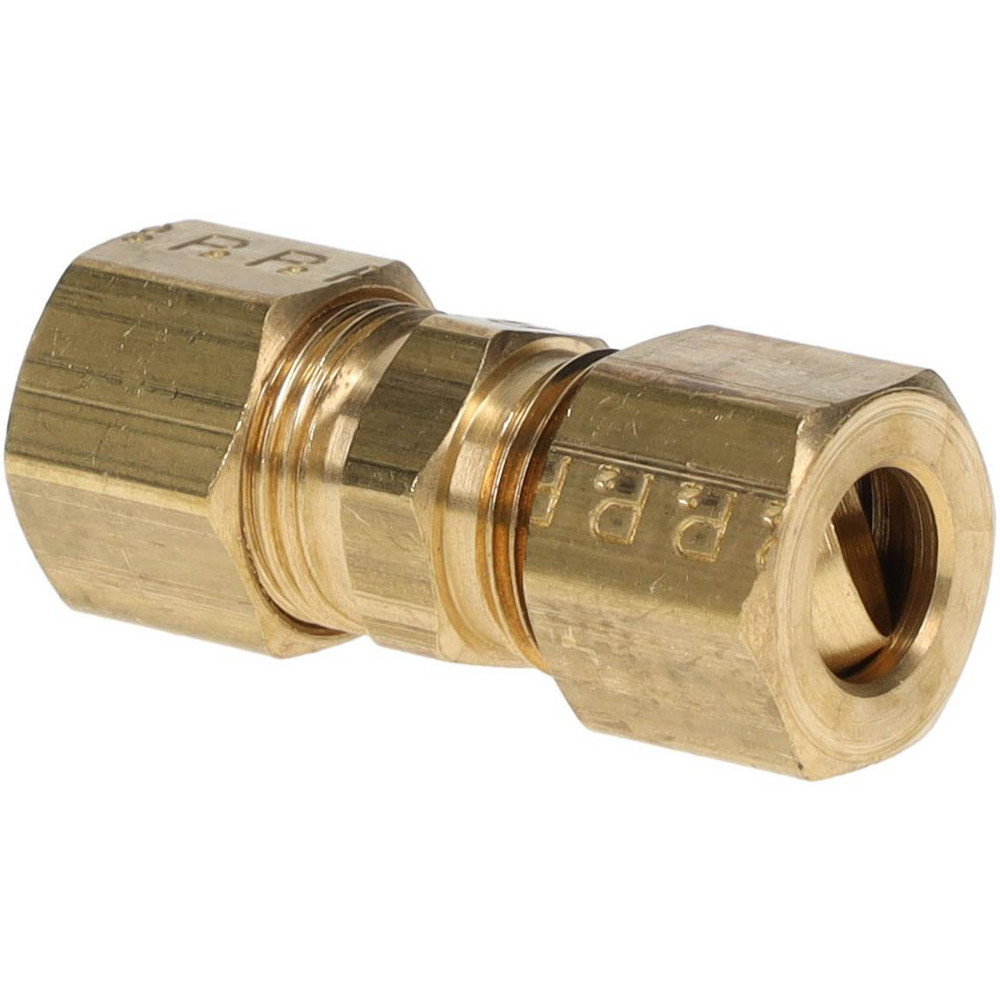 Parker - Compression Tube Union: 1/2-24, 5/16" Tube OD, Compression x ...