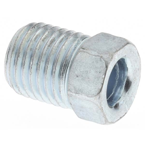 Parker - Brass Flared Tube Inverted Nut: 3/16" OD, 3/8-24 Thread | MSC Direct