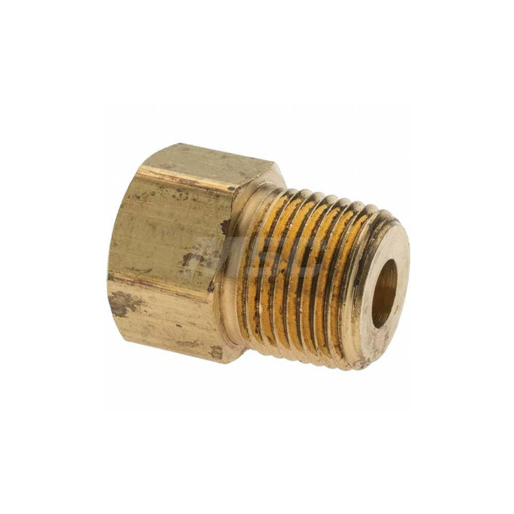 Parker - Brass Flared Tube Connector: 3/8" OD, 45 deg Flared Angle | MSC Direct