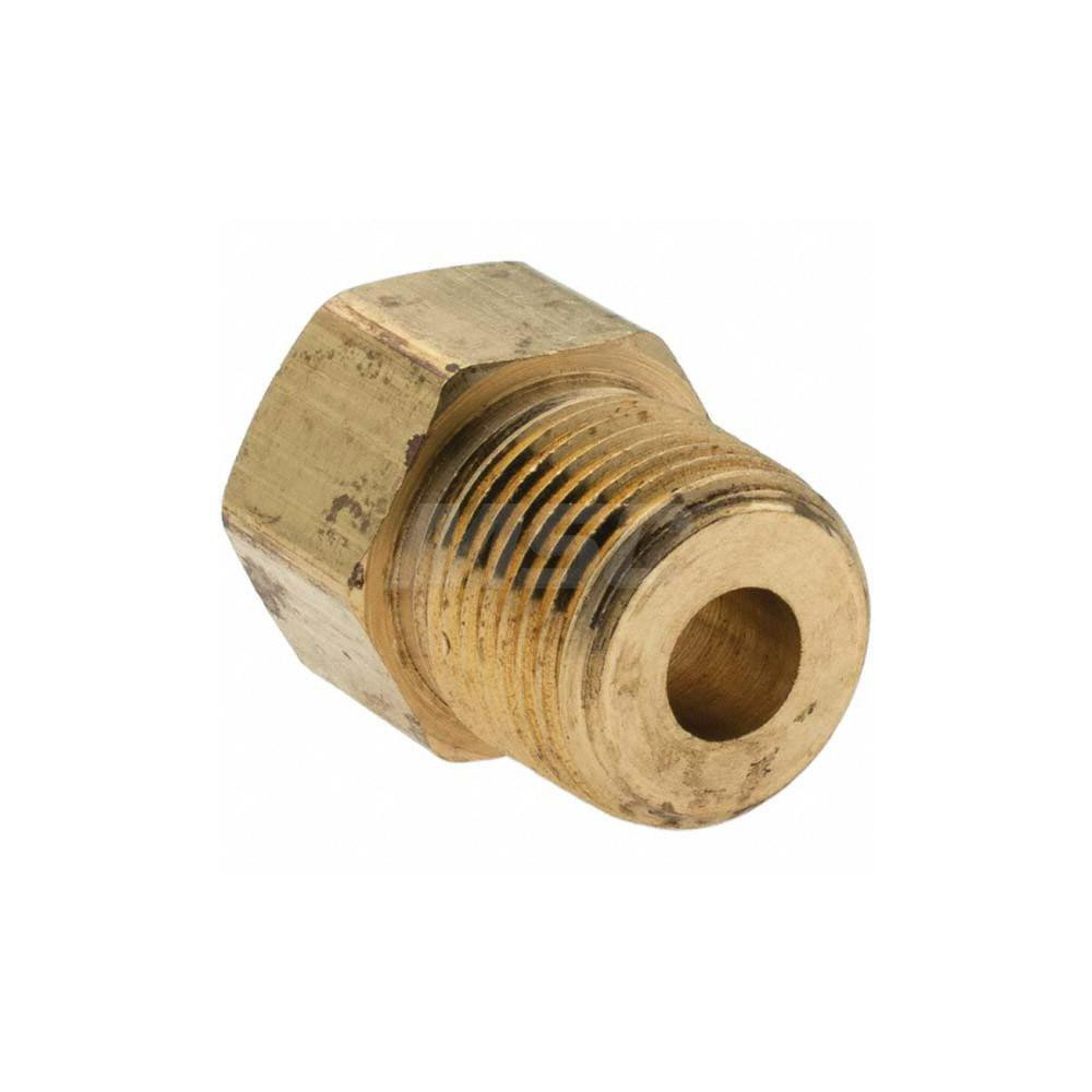 Parker - Brass Flared Tube Connector: 3/8" OD, 45 deg Flared Angle | MSC Direct