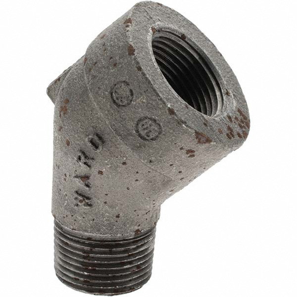 Value Collection - Black 45 deg Street Elbow: 3/4", Threaded | MSC Direct