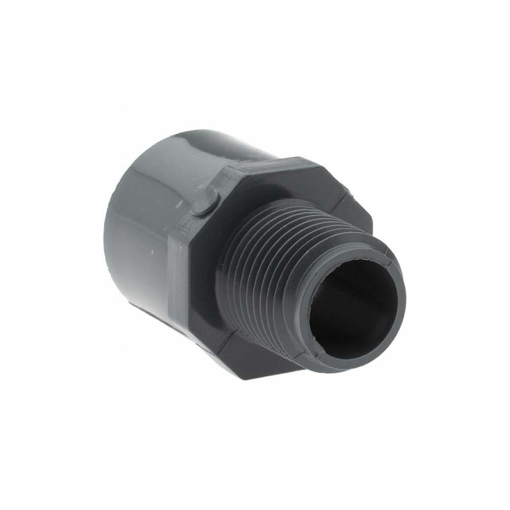 Value Collection - 1/2" PVC Plastic Pipe Male Adapter | MSC Direct