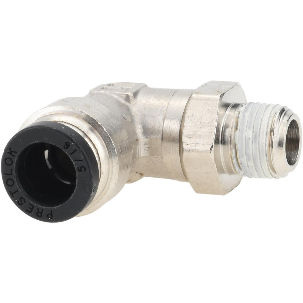 Parker - Push-to-Connect Tube x MNPT x Tube x Male Fitting: Swivel Elbow, NPTF, 5/16" OD | MSC ...