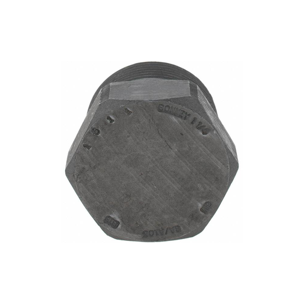 Value Collection - Black Hex Plug: 1-1/4", NPT | MSC Direct