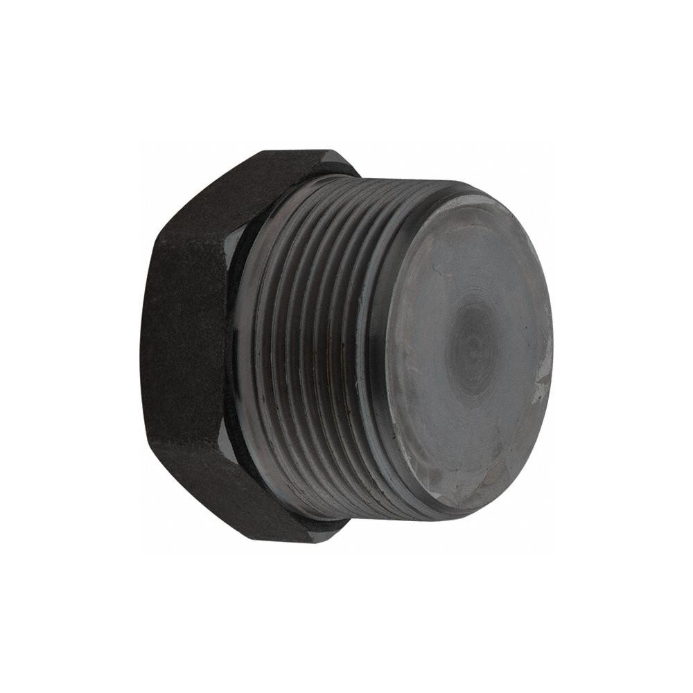 Value Collection - Black Hex Plug: 1-1/2", NPT | MSC Direct