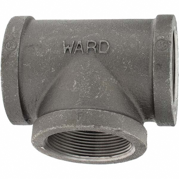 Value Collection - Size 2", Class 150, Malleable Iron Black Pipe Tee ...