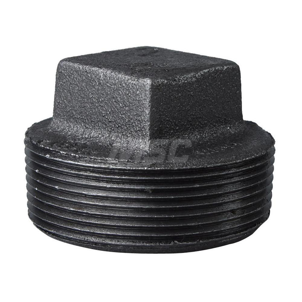 Value Collection - Black Square Plug: 2", Threaded | MSC Direct
