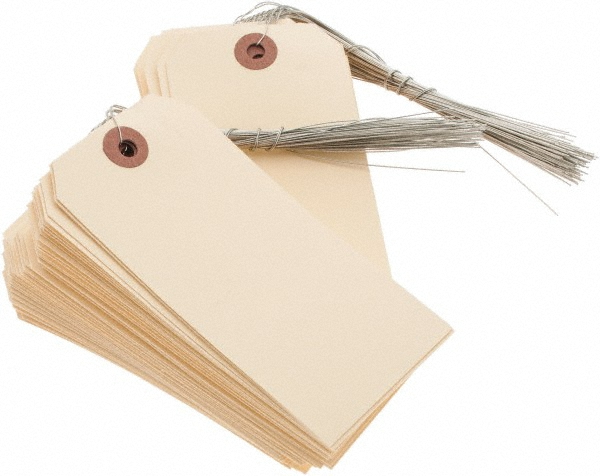 Value Collection - Blank Tag: 4-3/4'' High, Natural, Synthetic Paper ...