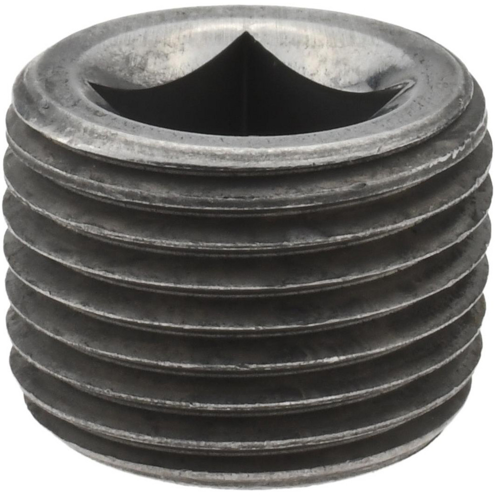Value Collection - Industrial Pipe Square Recessed Plug: 1/2" Male ...