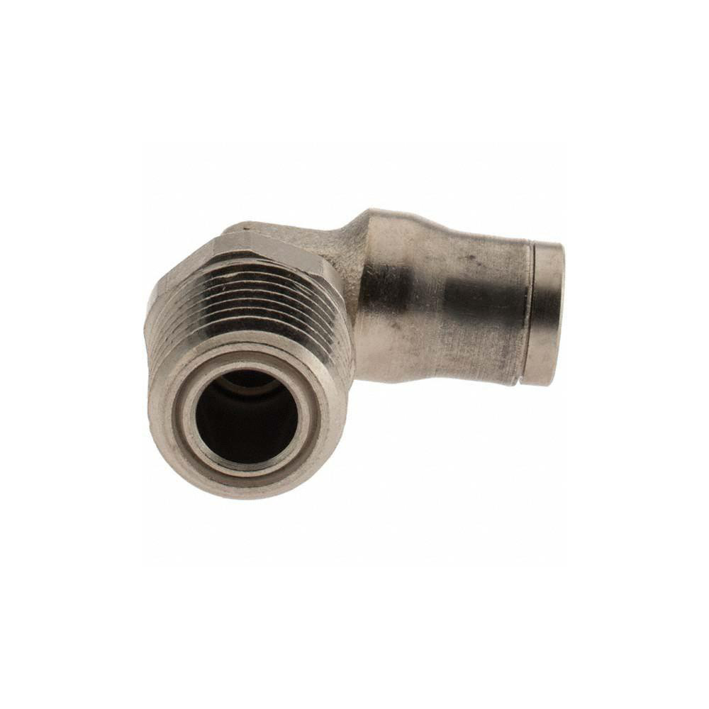 Parker - Push-to-Connect Tube x MNPT x Tube x Male Fitting: Elbow, NPT, 1/4" OD | MSC Direct